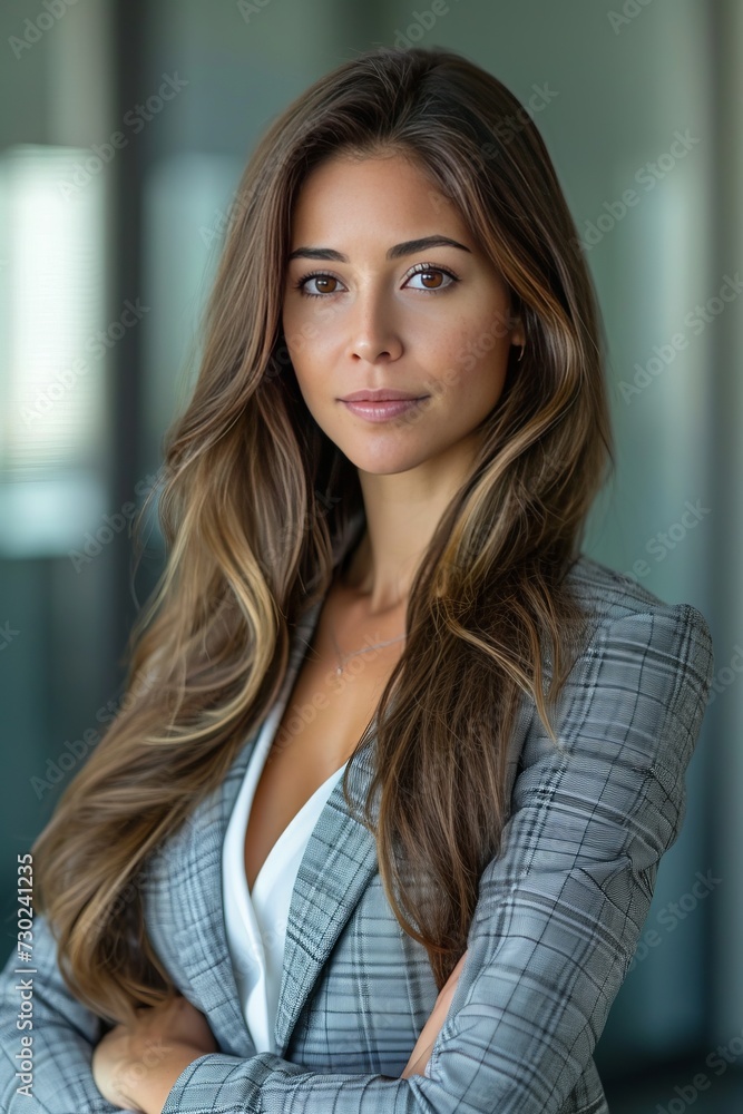 Corporate Business Photography of a Poised Business Woman Gracefully ...