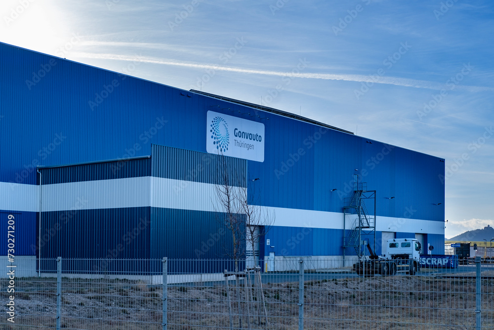 Gonvauto Thüringen GmbH building, Metal processing company. Gonvarri metallurgy Industries ...