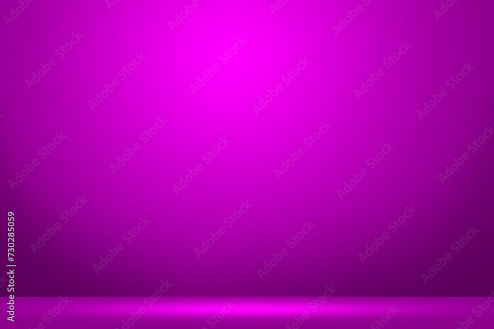 Solid Magenta Purple Color Background. Empty Room Wall for Product ...