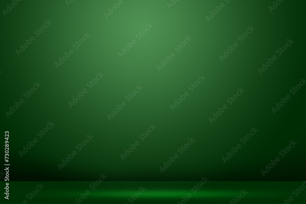 Solid Forest Green Color Background. Empty Room Wall for Product ...