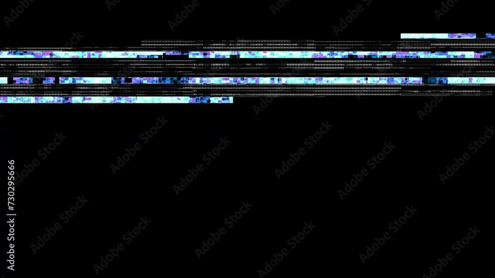 Glitch color pixels of neon blue, purple and black. Futuristic digital ...