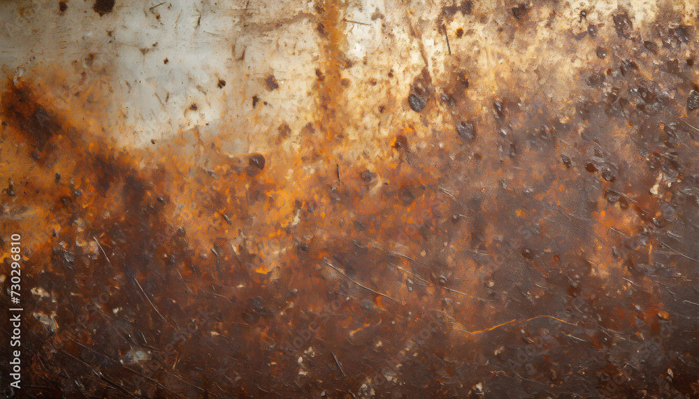 burnt metal texture with rust, grunge, and decay. Symbolizing ...