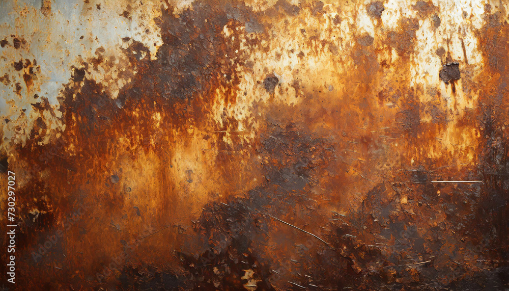 burnt metal texture with rust, grunge, and decay. Symbolizing ...