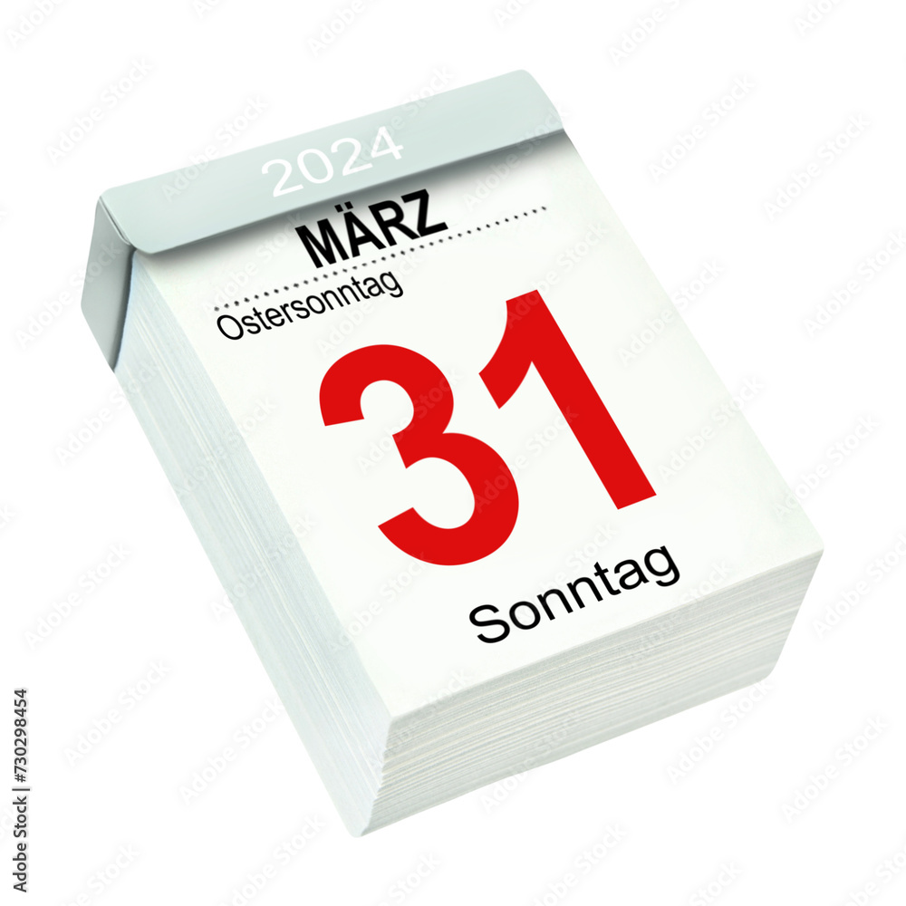 Deutscher Kalender Ostern 31. März 2024 Ostersonntag Hintergrund ...