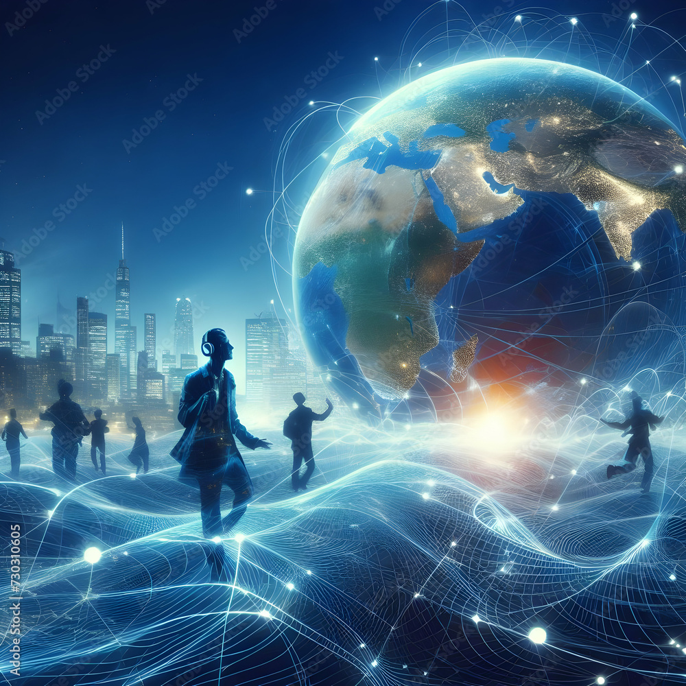 Dive into the pulsating matrix of connectivity that defines our modern ...