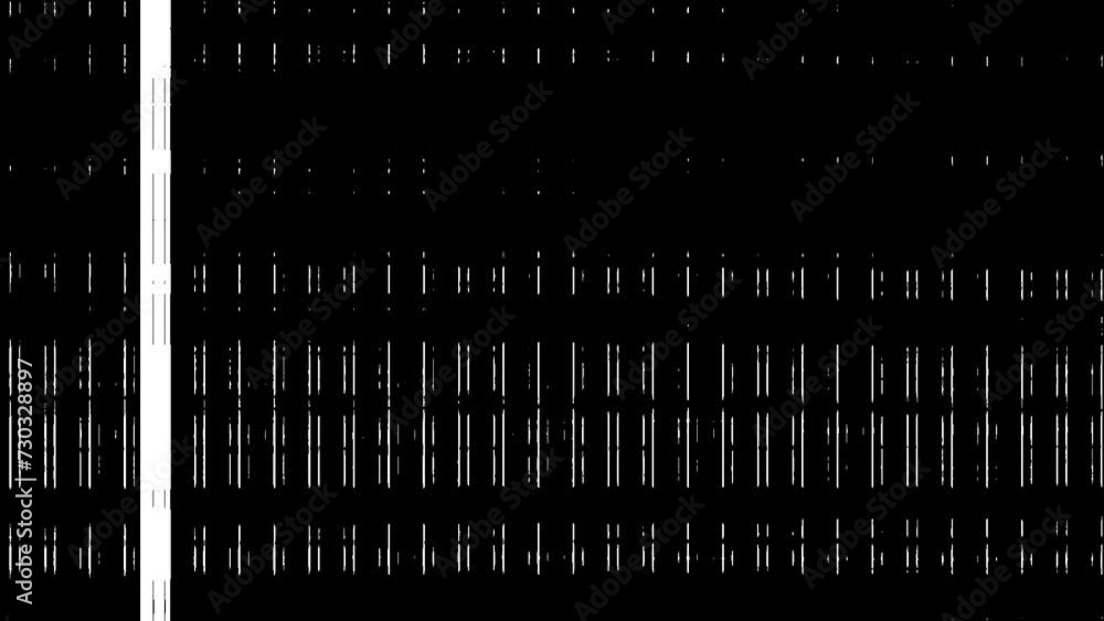 Vidéo Stock Abstract dark stripes noise tv background with grunge ...