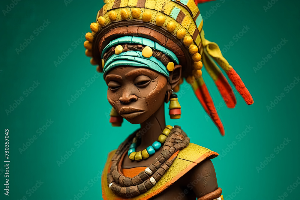 African child from a remote tribal village, representing the raw beauty ...