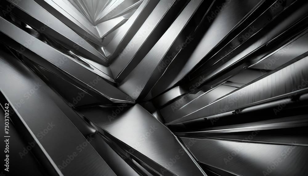 Variable geometric shapes of different smooth steel structures. Steel ...
