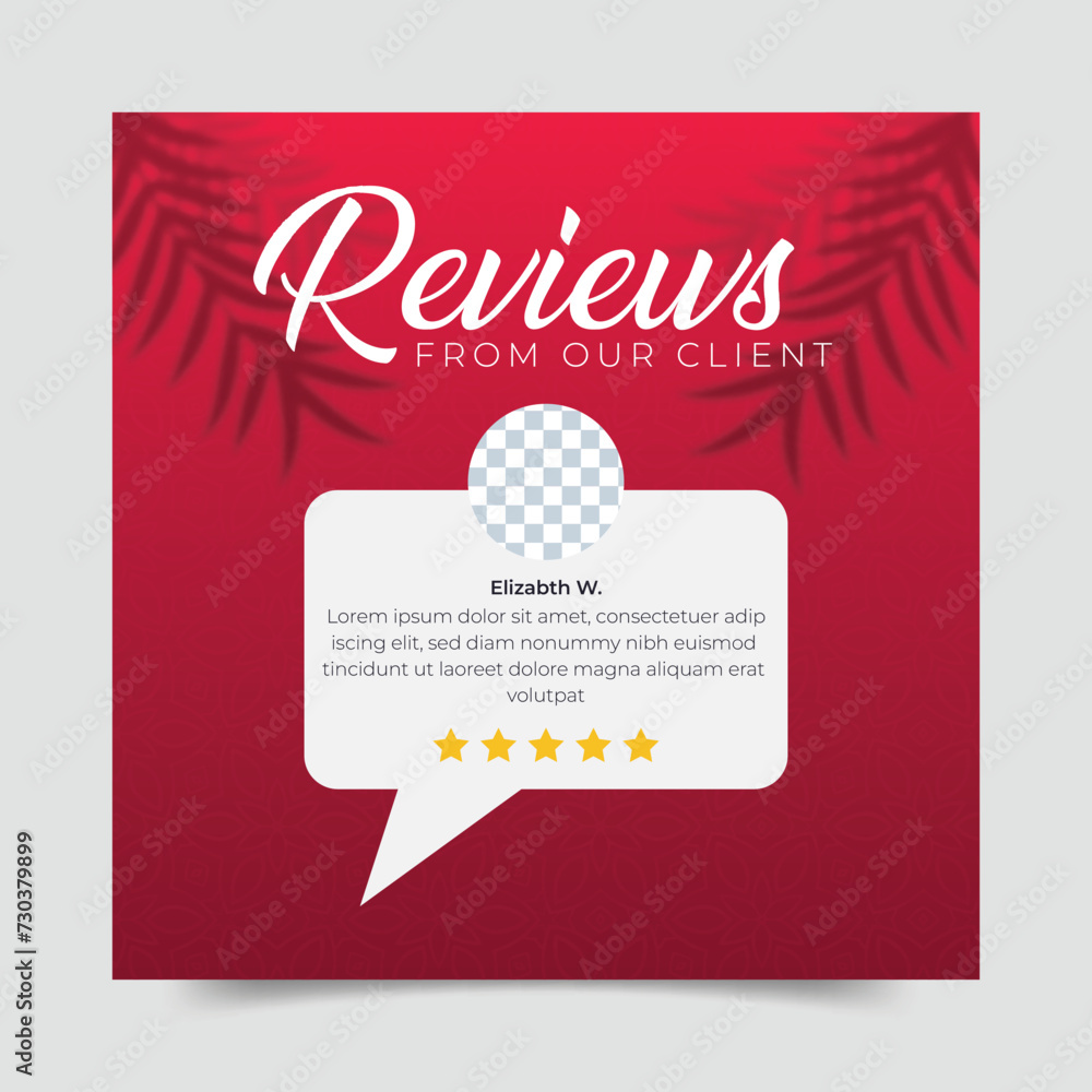Customer feedback review or testimonial layout section vector. Customer ...