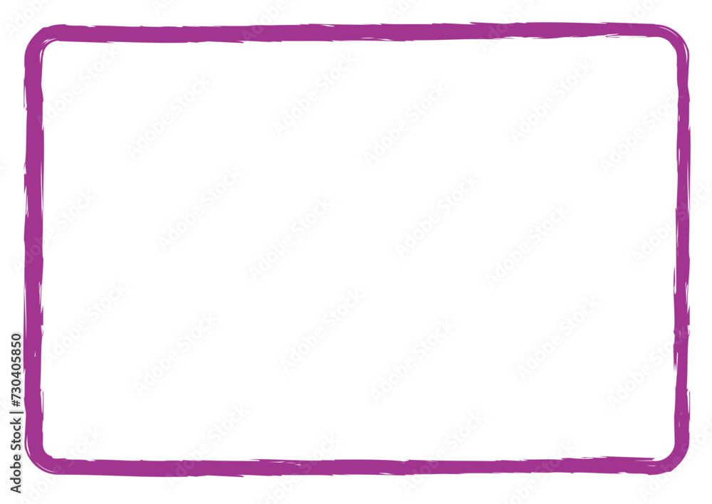 purple frame with rounded corners , vector Grunge square border, grunge ...
