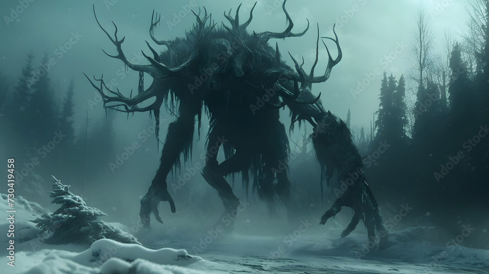 wendigo, fantasy creature, enchantment, mythical, supernatural, legend ...