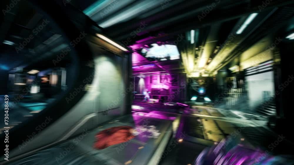 First Person Shooter Video Game Animation. Monster Defeats Player ...