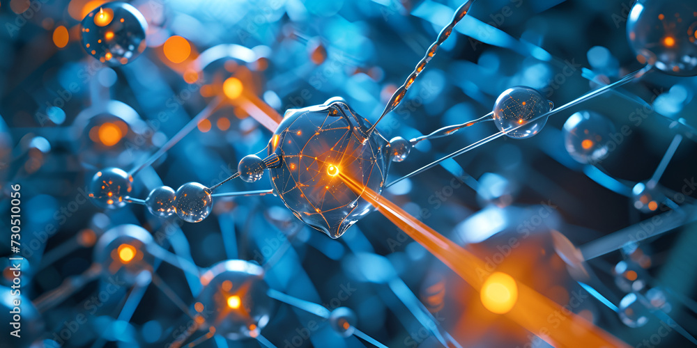 An intricate neural network interwoven through the vast expanse of the ...