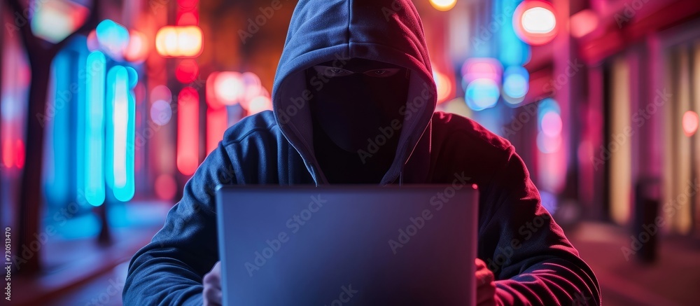 Computer hackers use laptops to illegally access user account ...