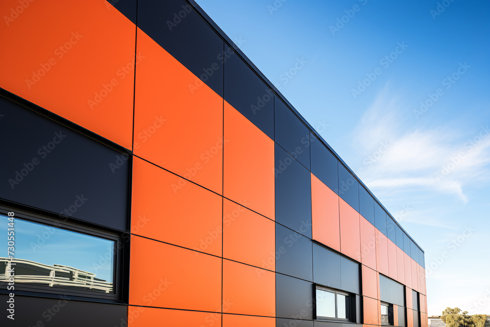 Commercial Building Fascia Logo And Signage Mockup The Exterior Wall Of ...