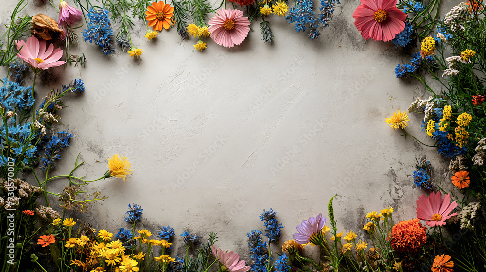 Nature's Notebook: Hand-Drawn Wildflower Border Printable Journal Page ...