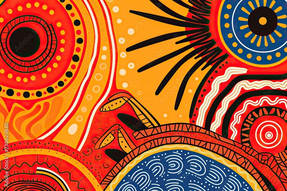 Set of Colorful Hand Drawn African Patterns, Ethnic Seamless Designs ...