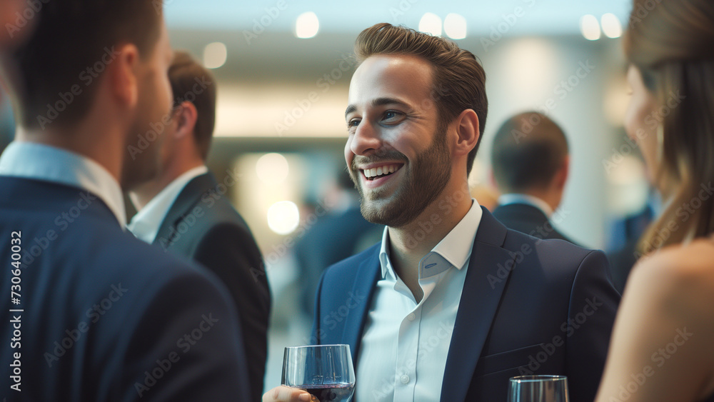 An image of young people attending a party and interacting with friends ...