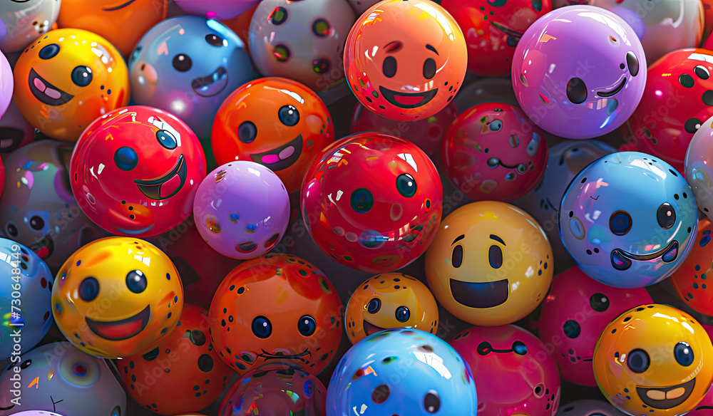 Fun emoji social media reaction character. Online chat response symbol ...