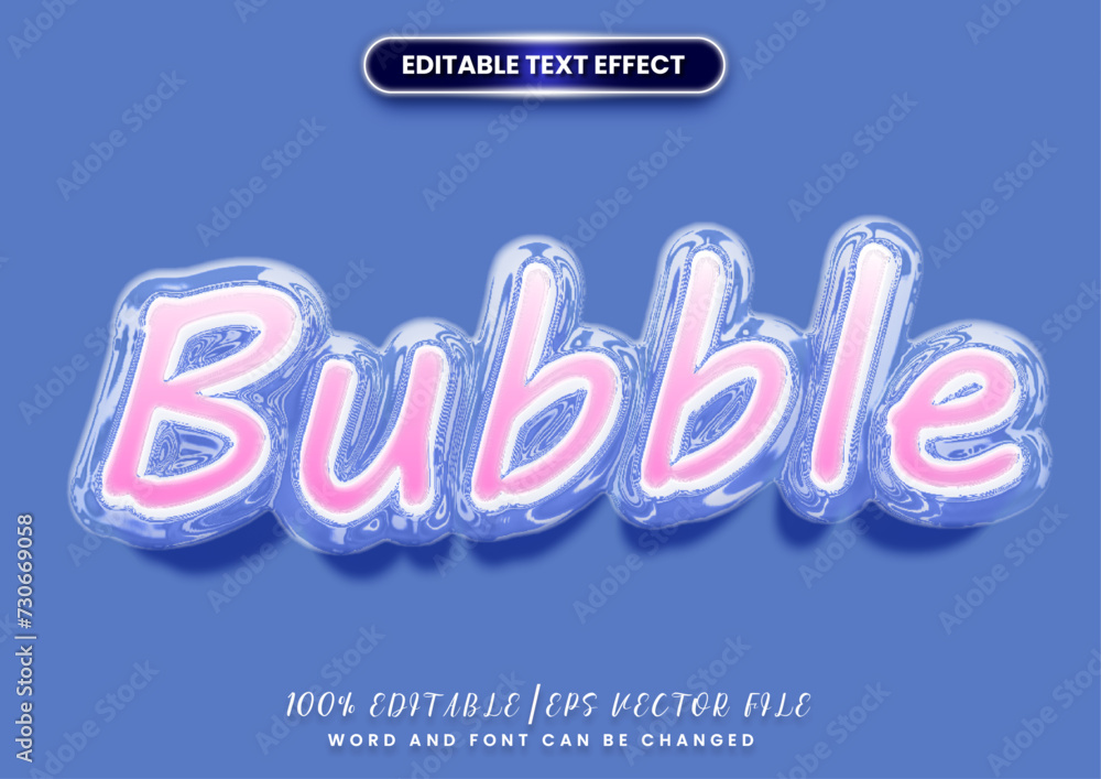 Glossy realistic bubble font. Inflated alphabet, 3D bubble letters ...