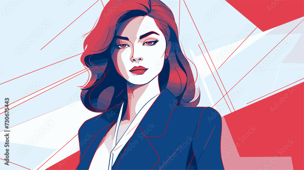 Businesswomen-themed vector art with a professional touch featuring confident illustrations ...