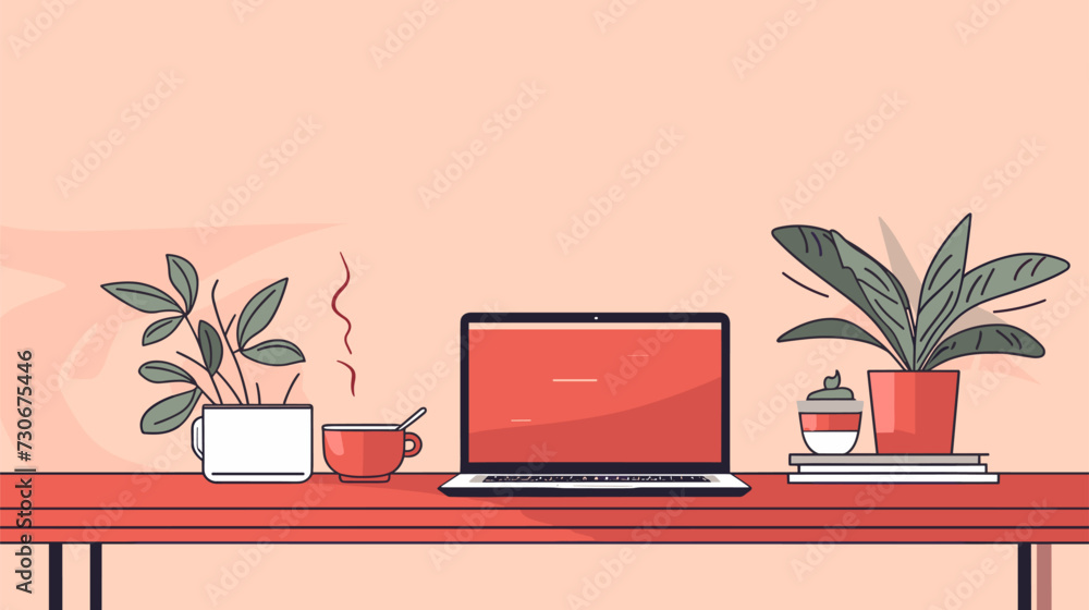 Office-themed vector background with a contemporary touch highlighting ...