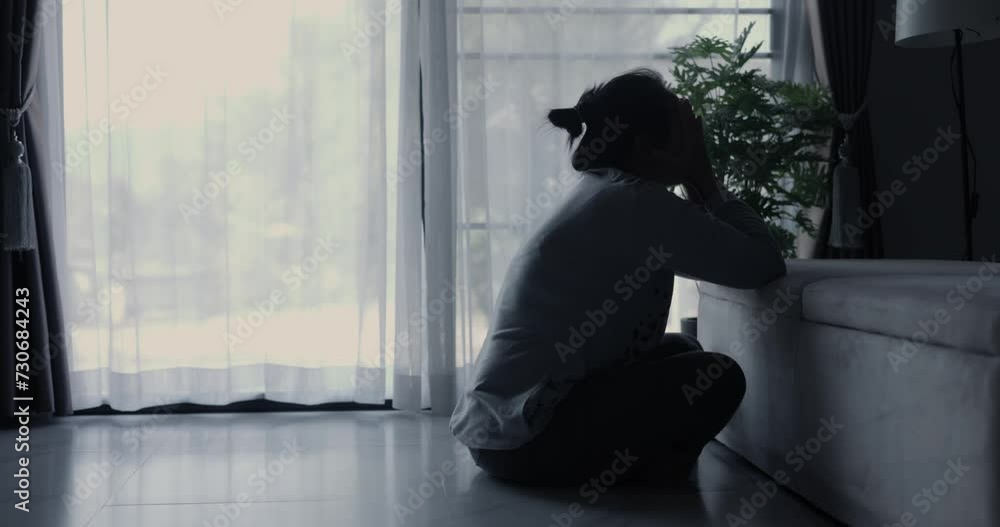 Vidéo Stock Atmosphere of depression, Trouble in relationship, death in ...