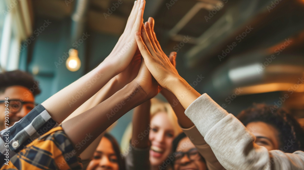 Team building activities with multicultural people. Successful ...