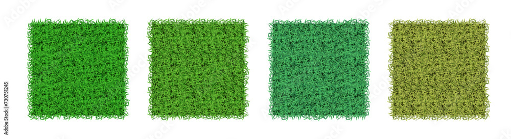 Realistic green grass or artificial grass turf lawn square background ...