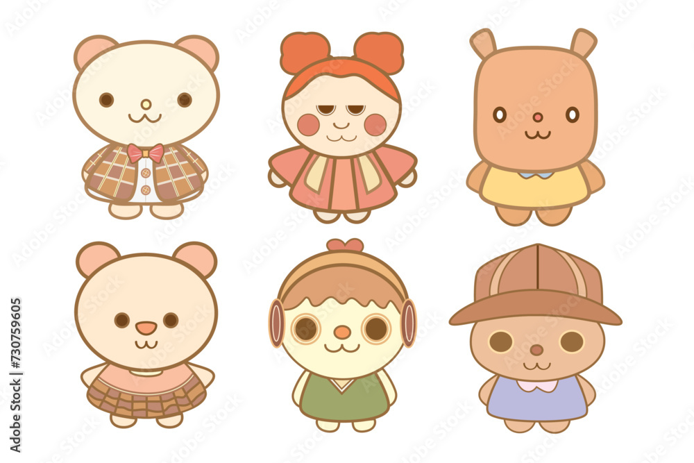 Whimsical Vector Friends: Delightful and Colorful Cartoon Characters ...