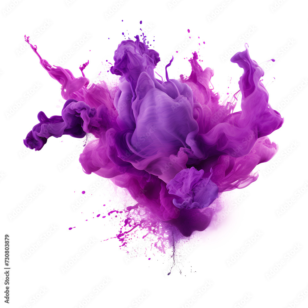 Splash of purple paint. Splashes, emotions, design, graphics, high ...