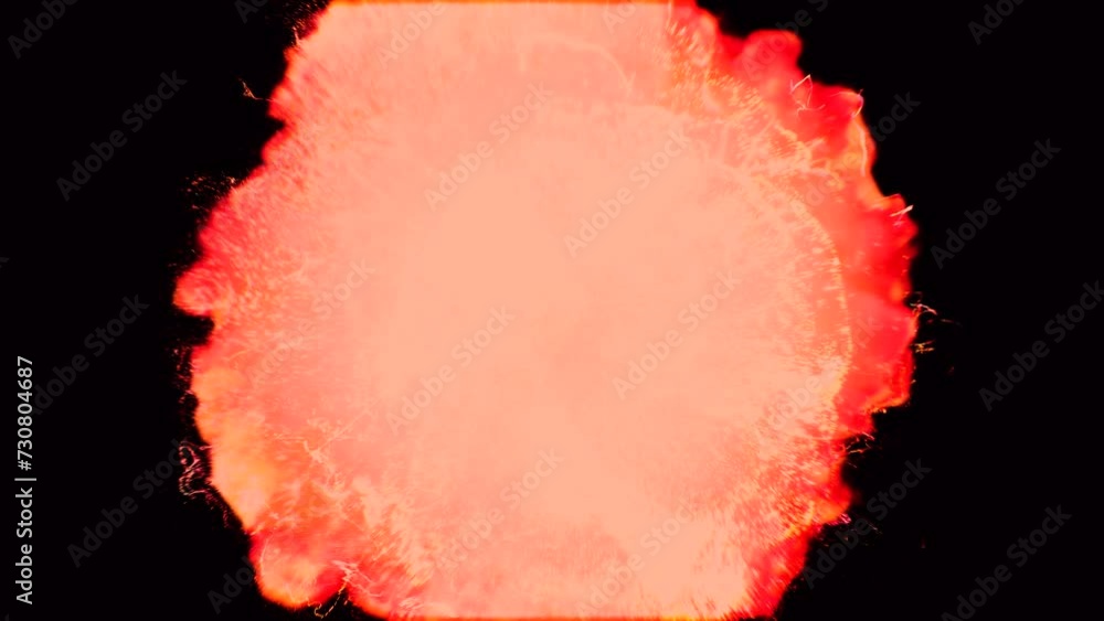 Fire explosion scene with smoke Can be used as video FX for movies ...