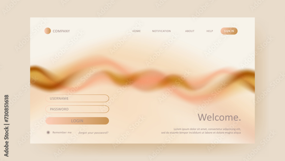 Abstract spiral gradient background. aesthetic website landing page or banner template modern ...