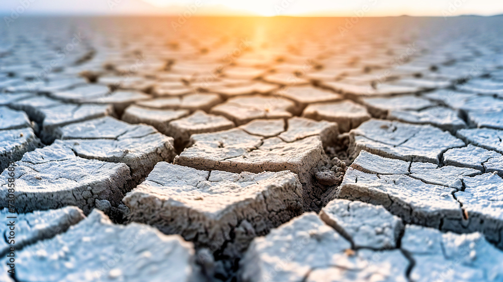 The impact of drought on the earth, illustrating the pressing ...