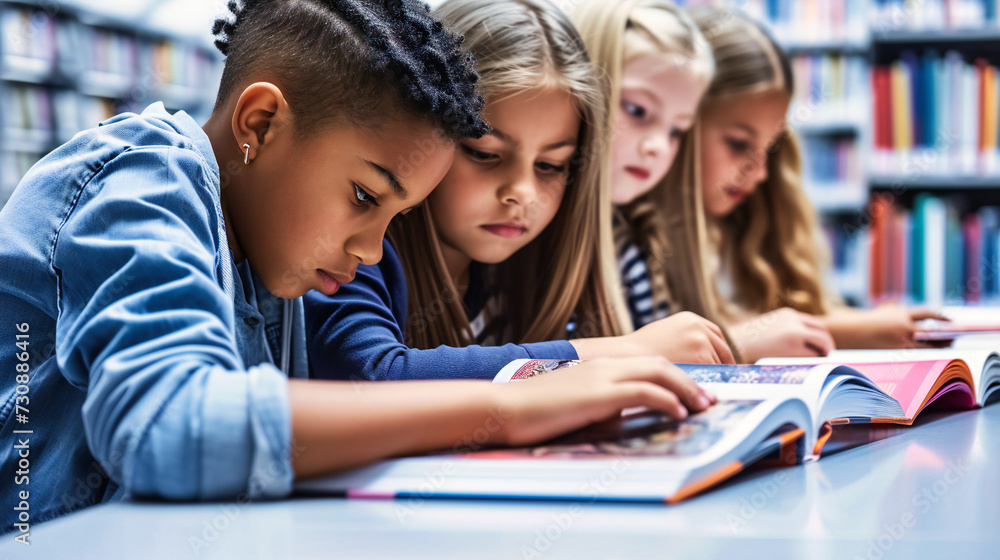 Learning Together, A Classroom Scene of Students Engaged in Educational ...