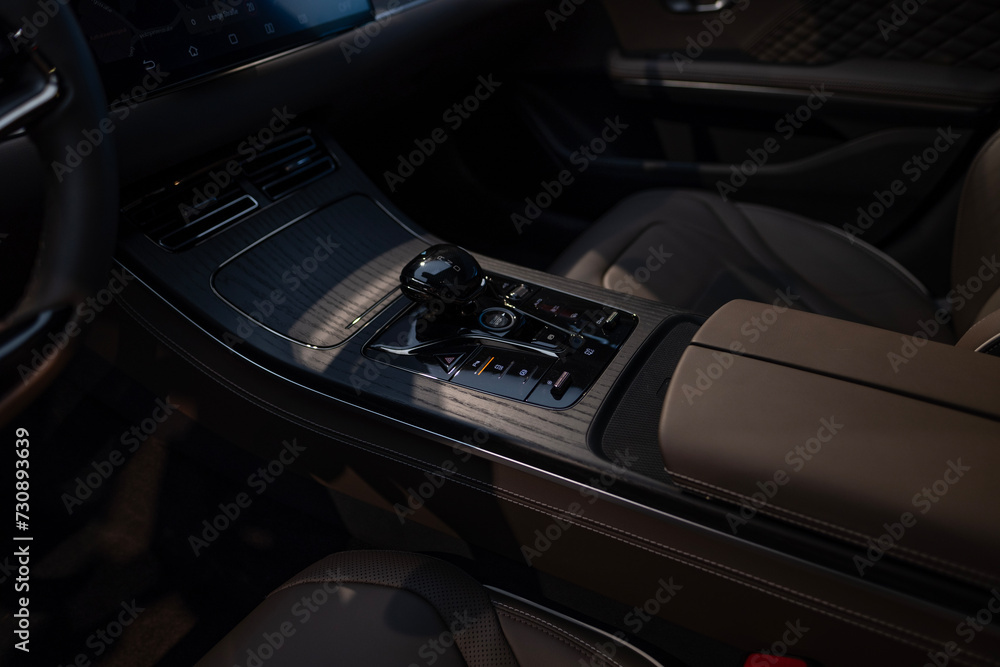 instruments physical button switches, joysticks, Interior, center ...