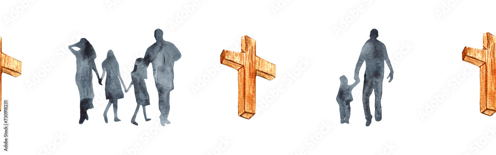 Watercolor hand drawn illustration thanksgiving to the Lord, Christian ...