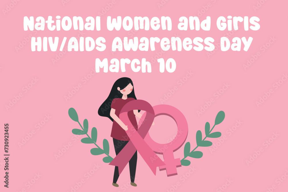 vector graphic of National Women and Girls HIV AIDS Awareness Day ideal ...