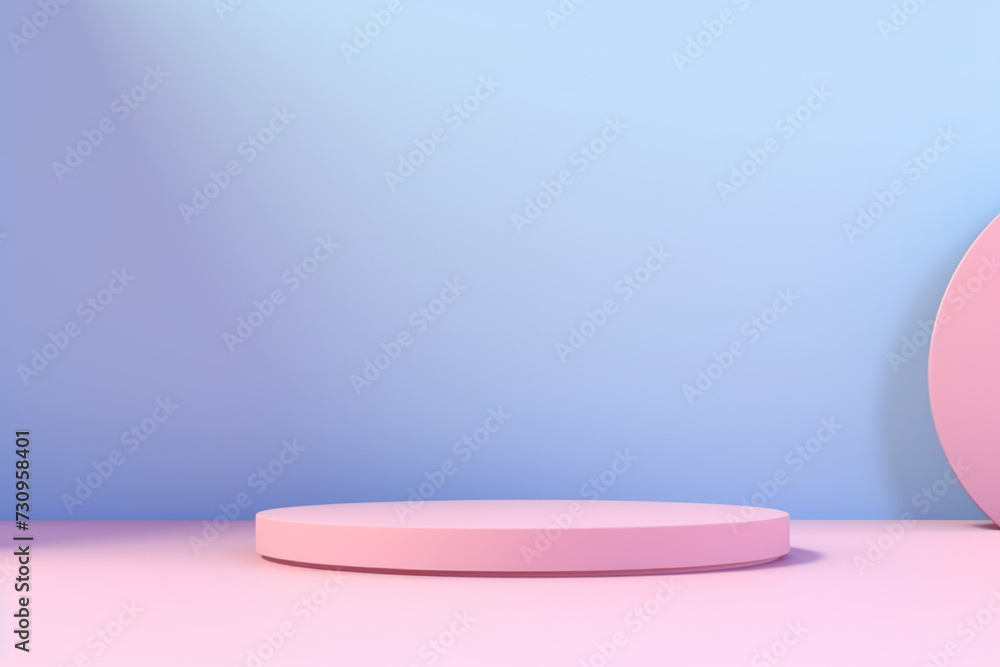 Pink Object on Table, A Vivid Pop of Color in a Simple Setting Stock ...