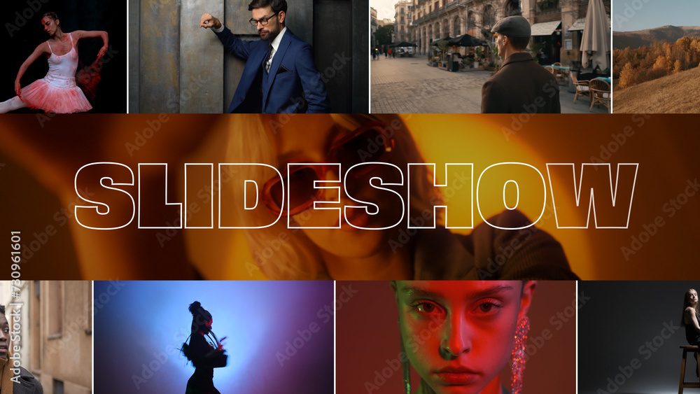 Dynamic Style Multi Image Slideshow Stock Template | Adobe Stock