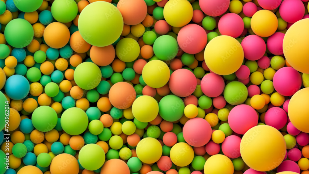 Vector background with colorful balls for kids zone or children's ...