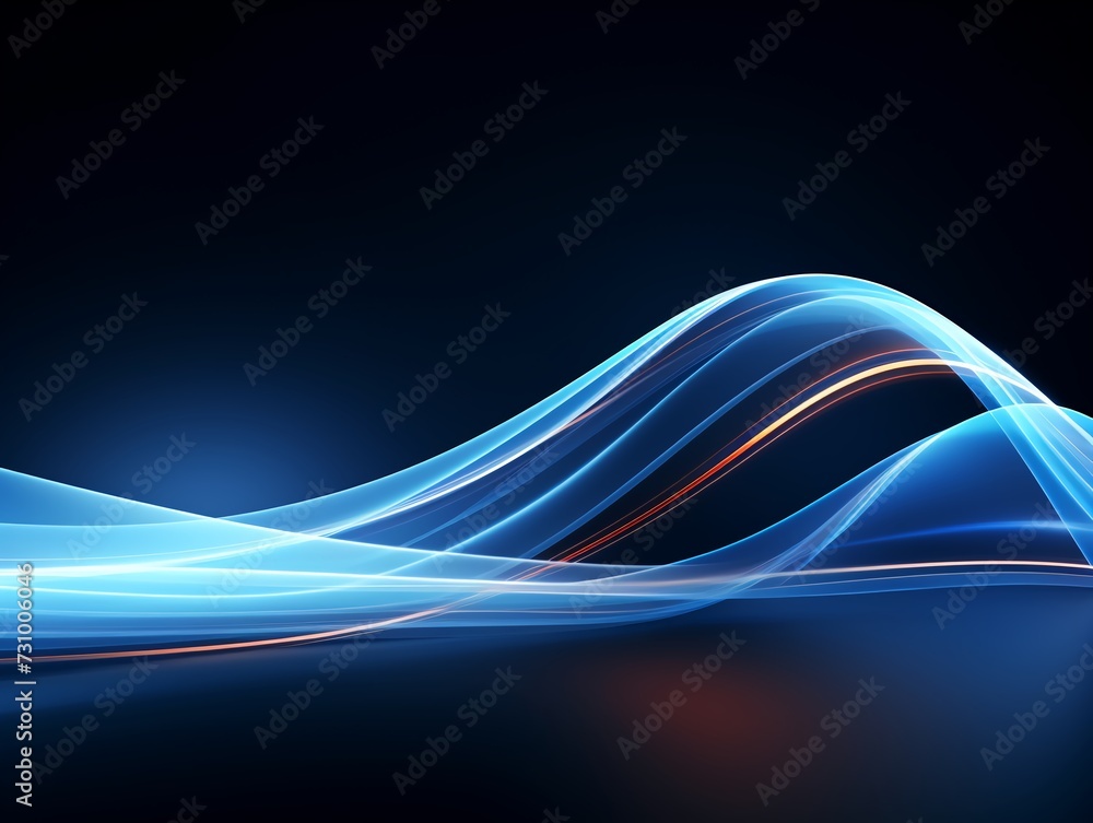 Tranquil Serenity: Serenely Blue PowerPoint Background for a Calm and ...