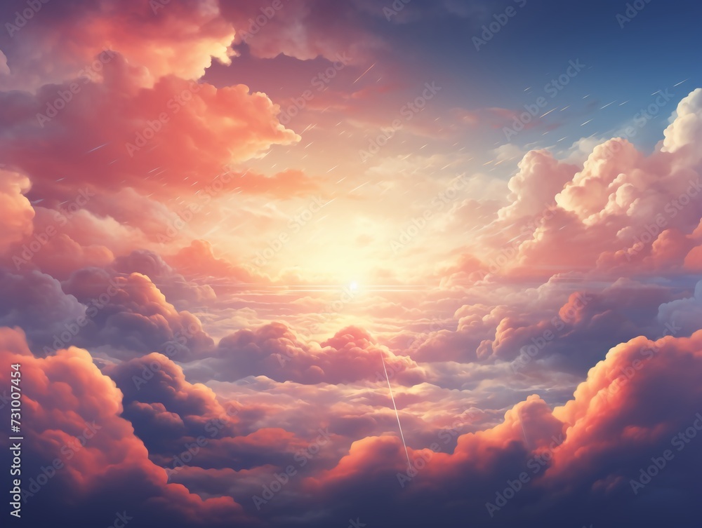 Celestial Dreams: Dreamy Sky-Themed PowerPoint Background for Inspiring ...