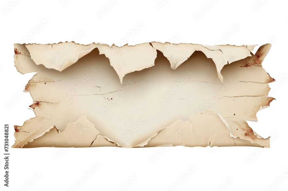 mimic torn paper edges with distressed brush strokes, creating a torn ...