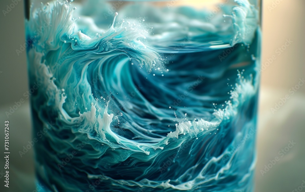 An illustration using polymer clay molding technique depicts choppy ...