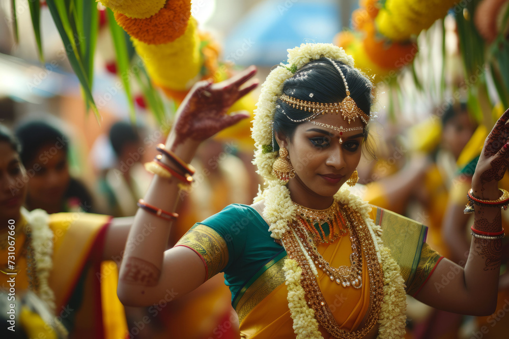 The rhythmic sound and movement of traditional South Indian music and ...