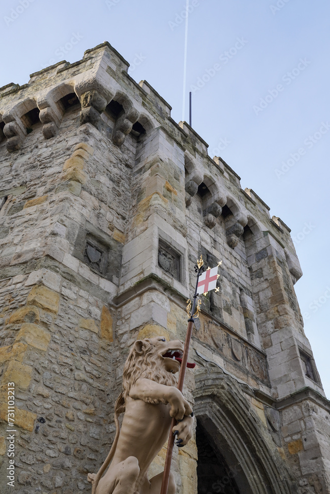 Southampton England 24 January 2024 - The Bargate in Southampton UK. A ...