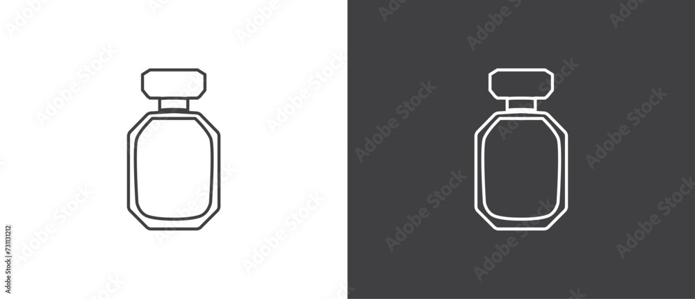 Simple line icon of perfume. Perfume bottles icon. Eau de toilette ...