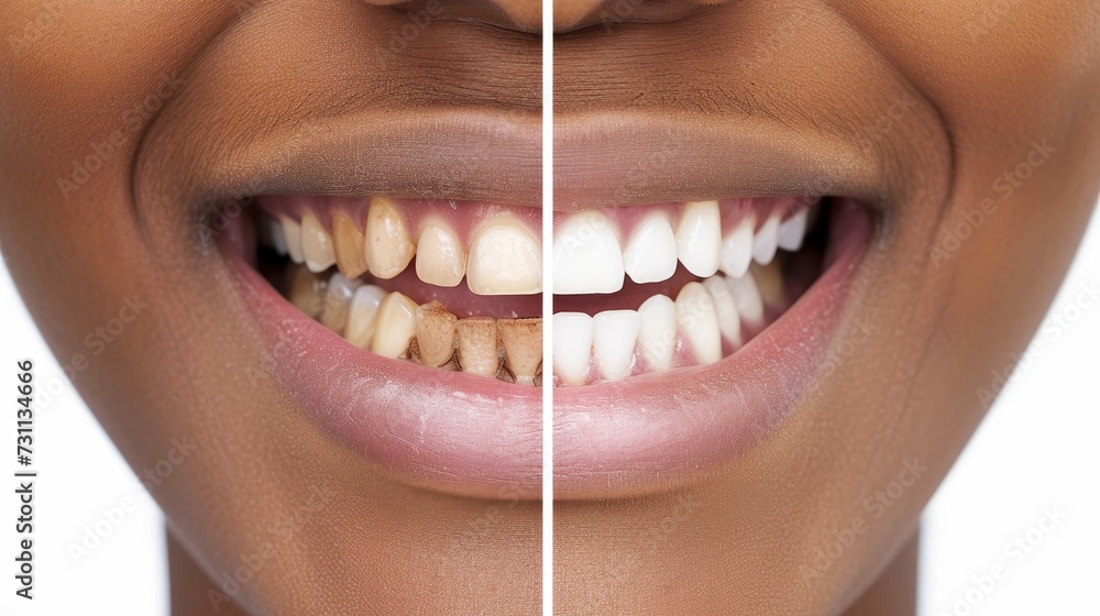 Before and after dental transformation missing tooth to radiant smile ...