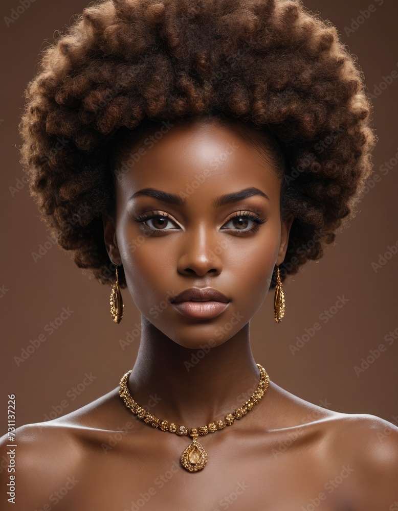 Cocoa Glam: High-End Fashion Elegance with a Beautiful African American ...